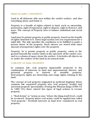 Land law notes - Land law - 5 Year LLB Notes: Excellency Club, GLCE ...