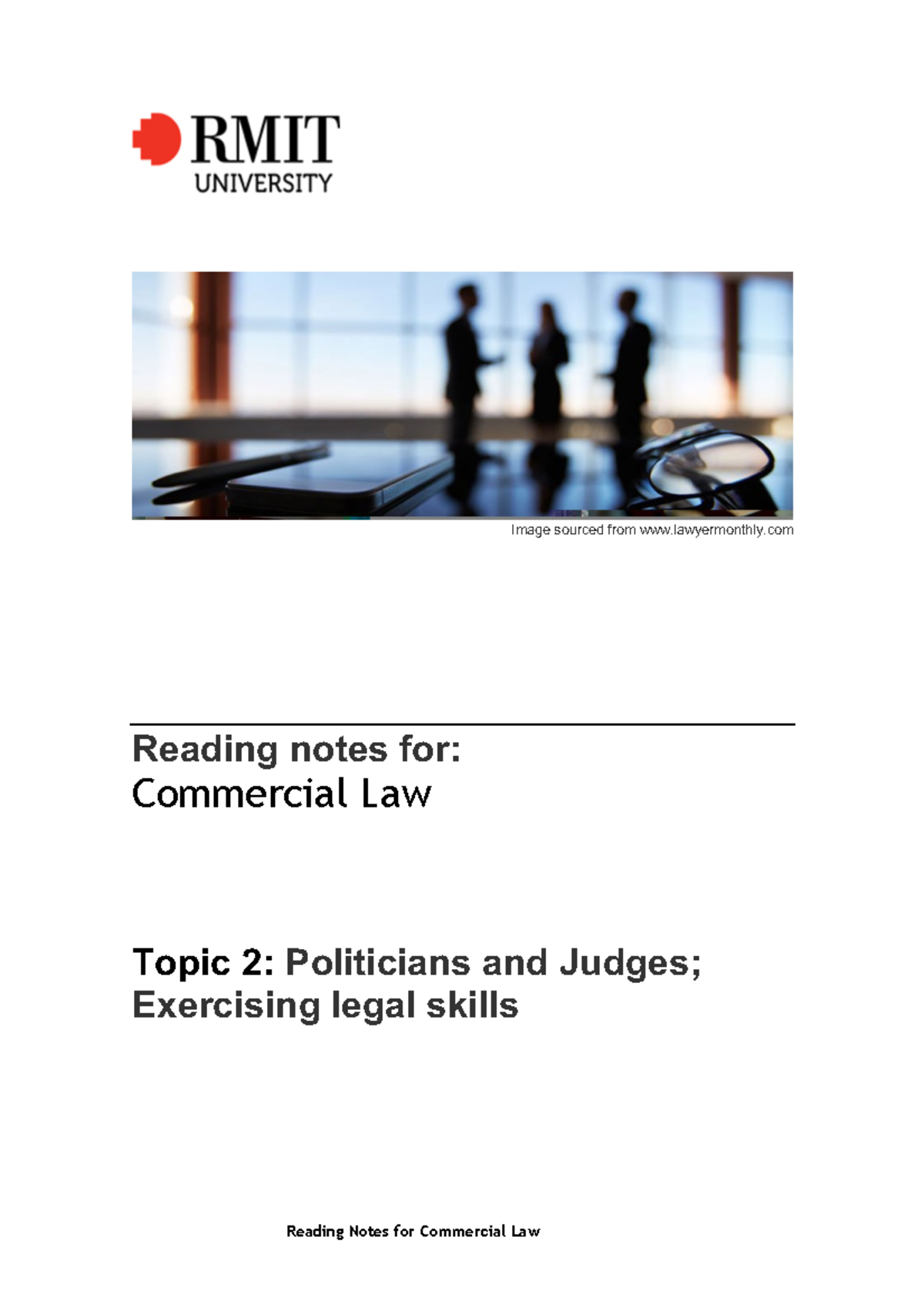 Topic 2, Politicians and Judges; Legal Skills-1 - Reading Notes for ...