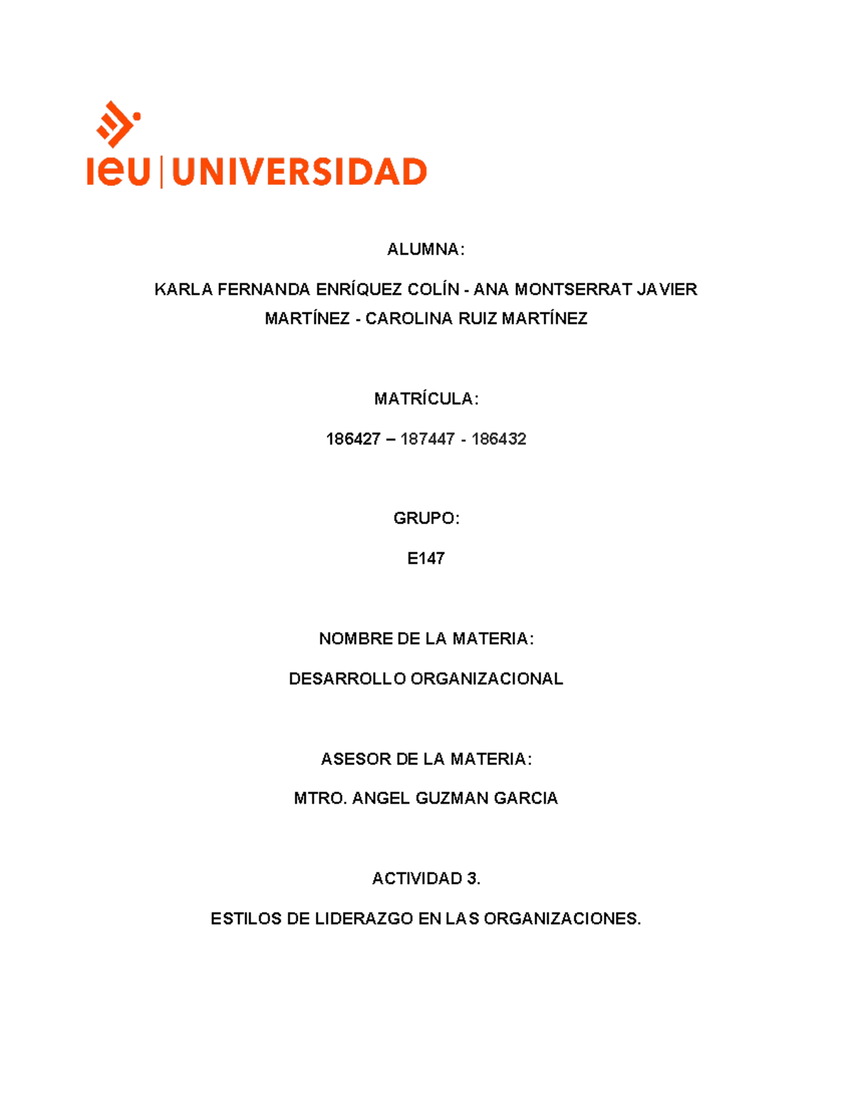 actividad-Act3 - ALUMNA: KARLA FERNANDA ENRÍQUEZ COLÍN - ANA MONTSERRAT ...
