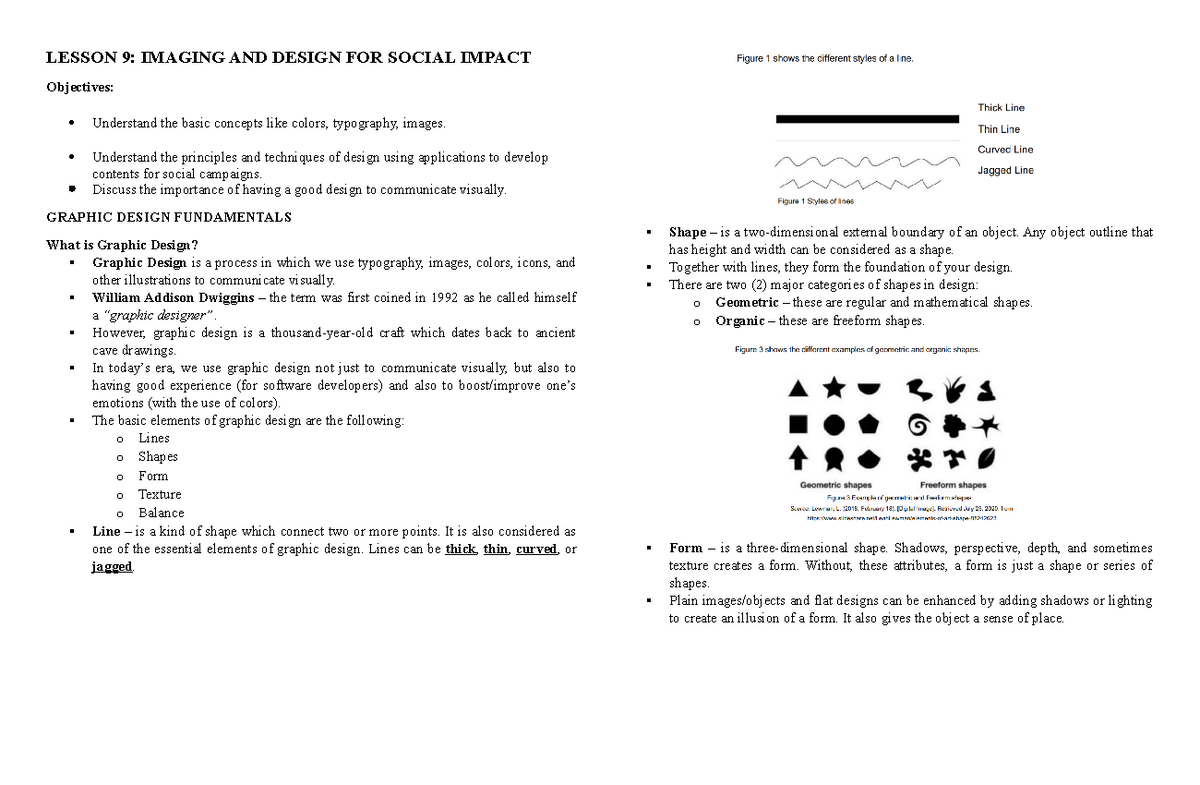 Lesson-9 - Living in the IT Era - LESSON 9: IMAGING AND DESIGN FOR ...