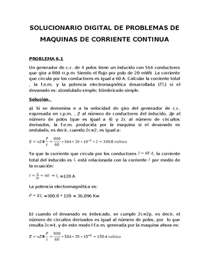 Laboratorio 1 Maquinas Rotativas Electricas - FACULTAD DE INGENIERÍA ELÉCTRICA Tema: LABORATORIO ...
