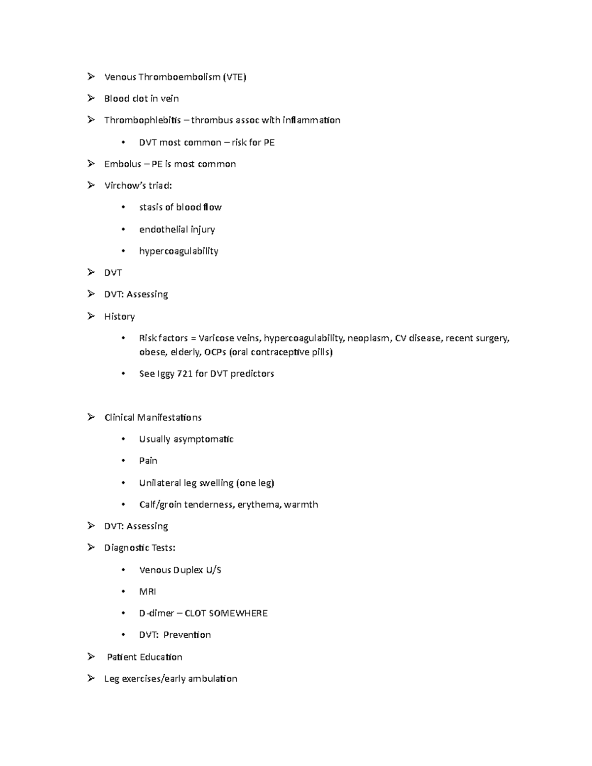Perfusion VTE SL mar 9 - LECTURE NOTES 2022 - Venous Thromboembolism ...