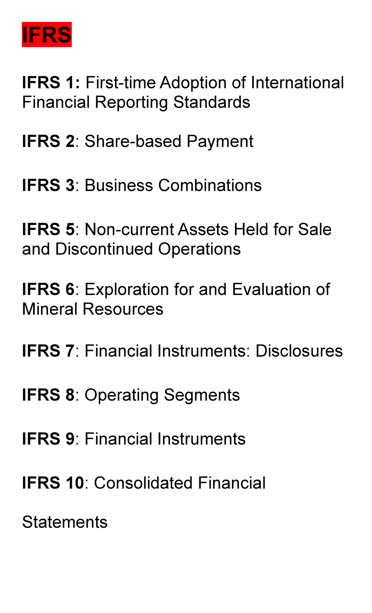 IFRS - IFRS IFRS 1: First-time Adoption of International Financial ...