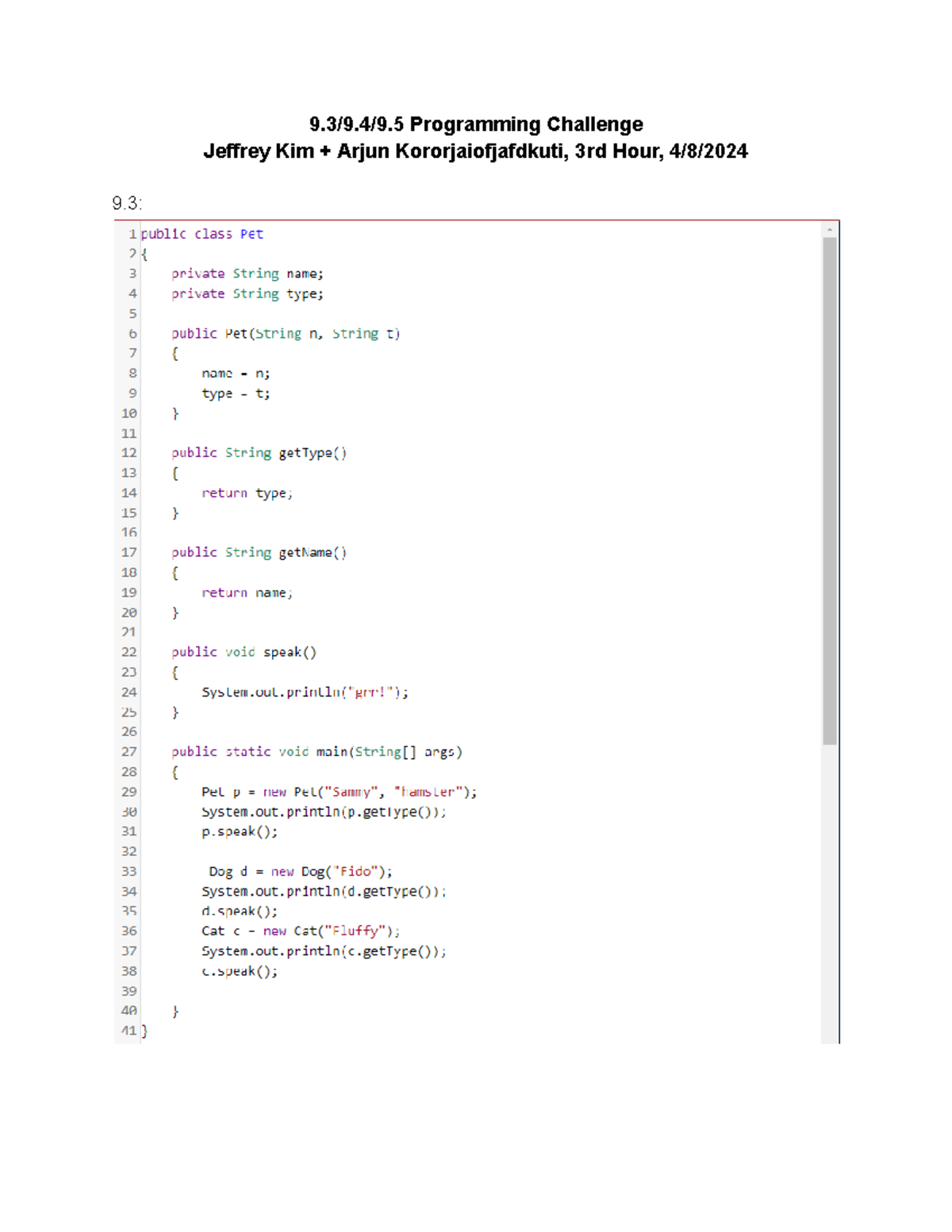 Arboon Kokurati - adfh - S-111B - 9.3/9.4/9 Programming Challenge Jeffrey Kim + Arjun - Studocu