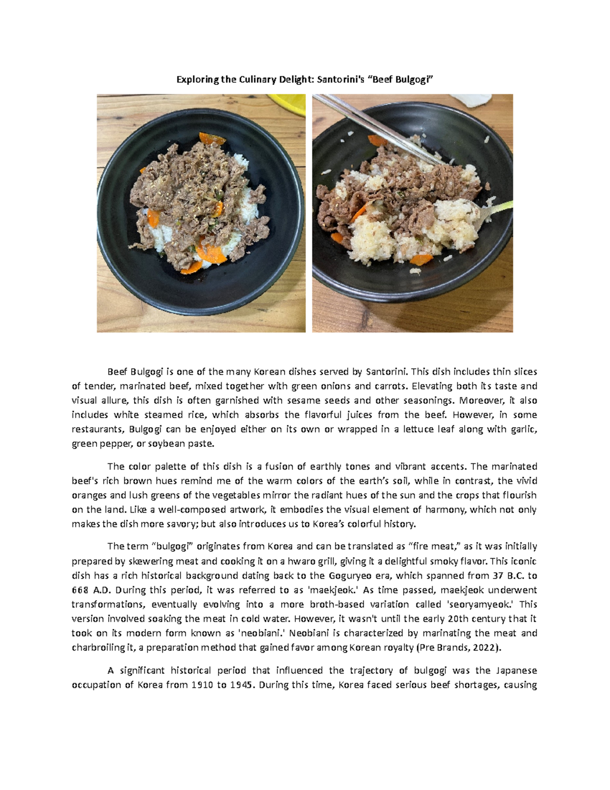 Exploring the Culinary Delight using 4 planes of analysis - Exploring ...