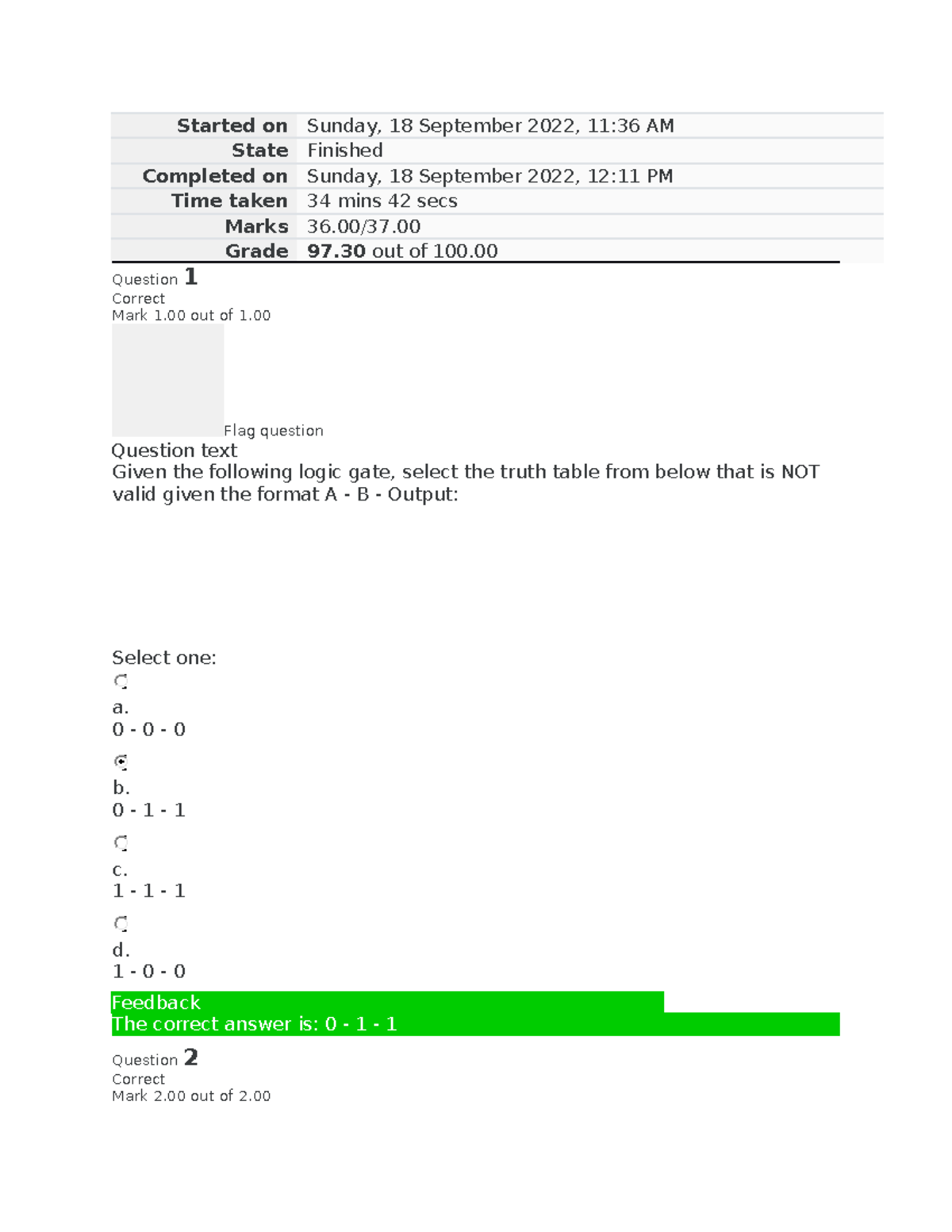 CS 1104 Graded Quiz Unit-3 - Started on Sunday, 18 September 2022, 11: ...