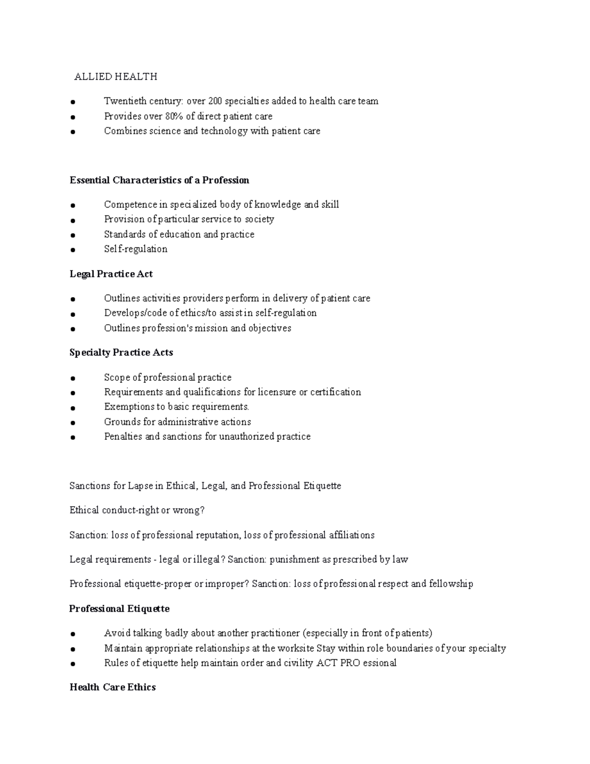 Share- Bioethics - hehe - ALLIED HEALTH Twentieth century: over 200 ...