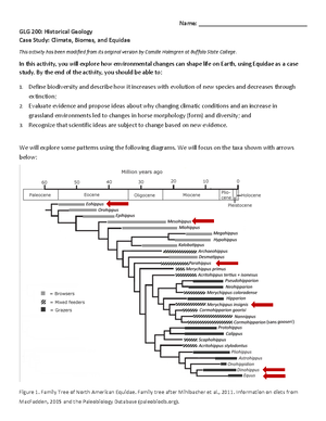 Lab3 Pre Lab Reading Geo Maps - GLG 200 – Historical Geology Lab 3: Geologic Maps A geologic map ...