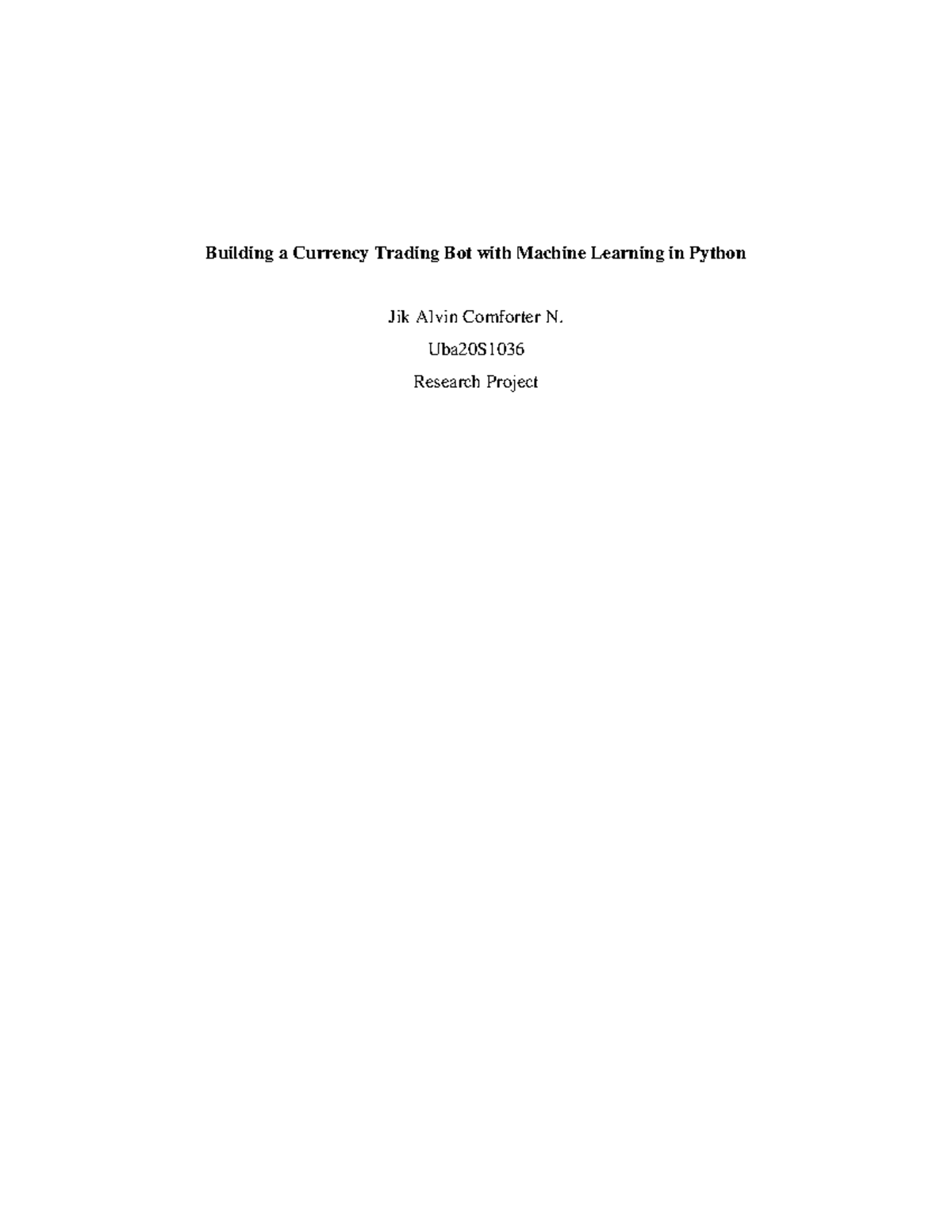 Building a Currency Trading Bot with Machine Learning in Python ...