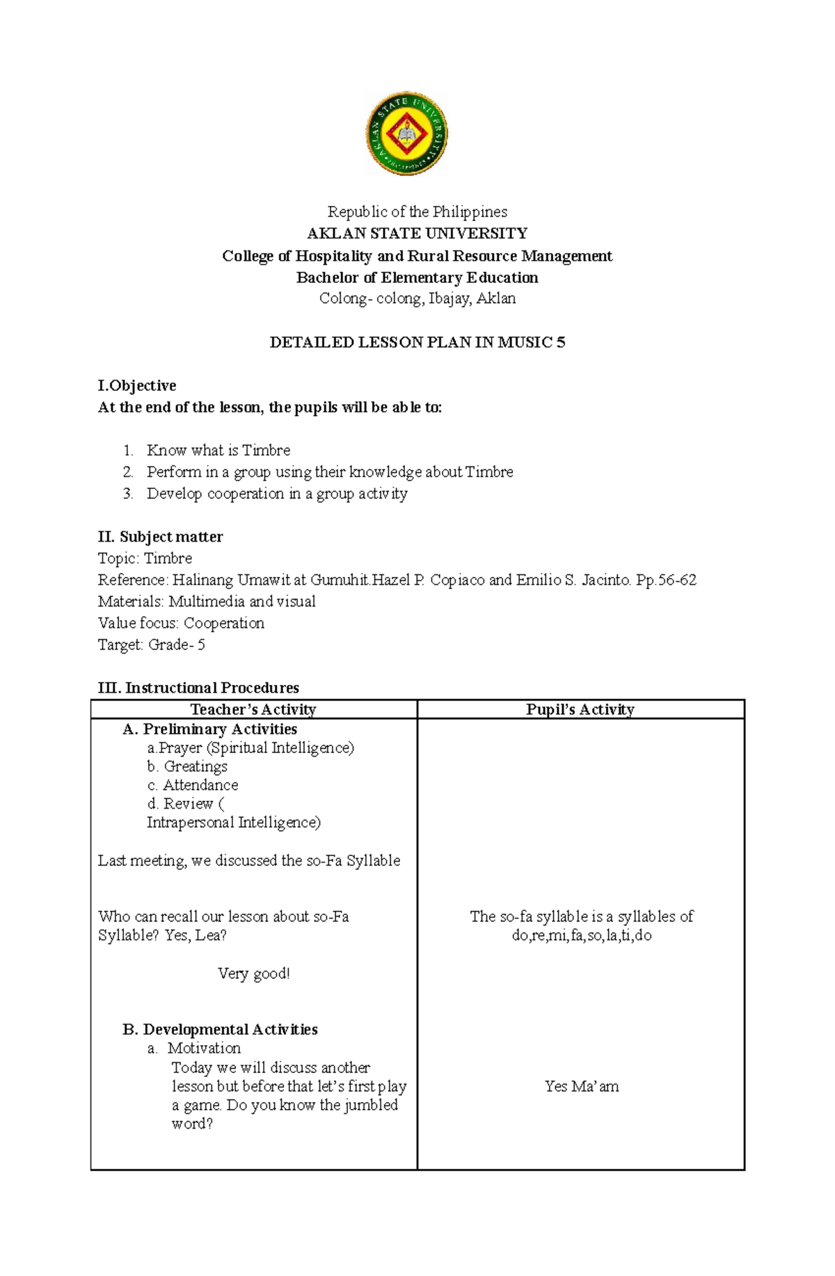 Detailed-lesson-plan-in-music-5 compress - Republic of the Philippines ...