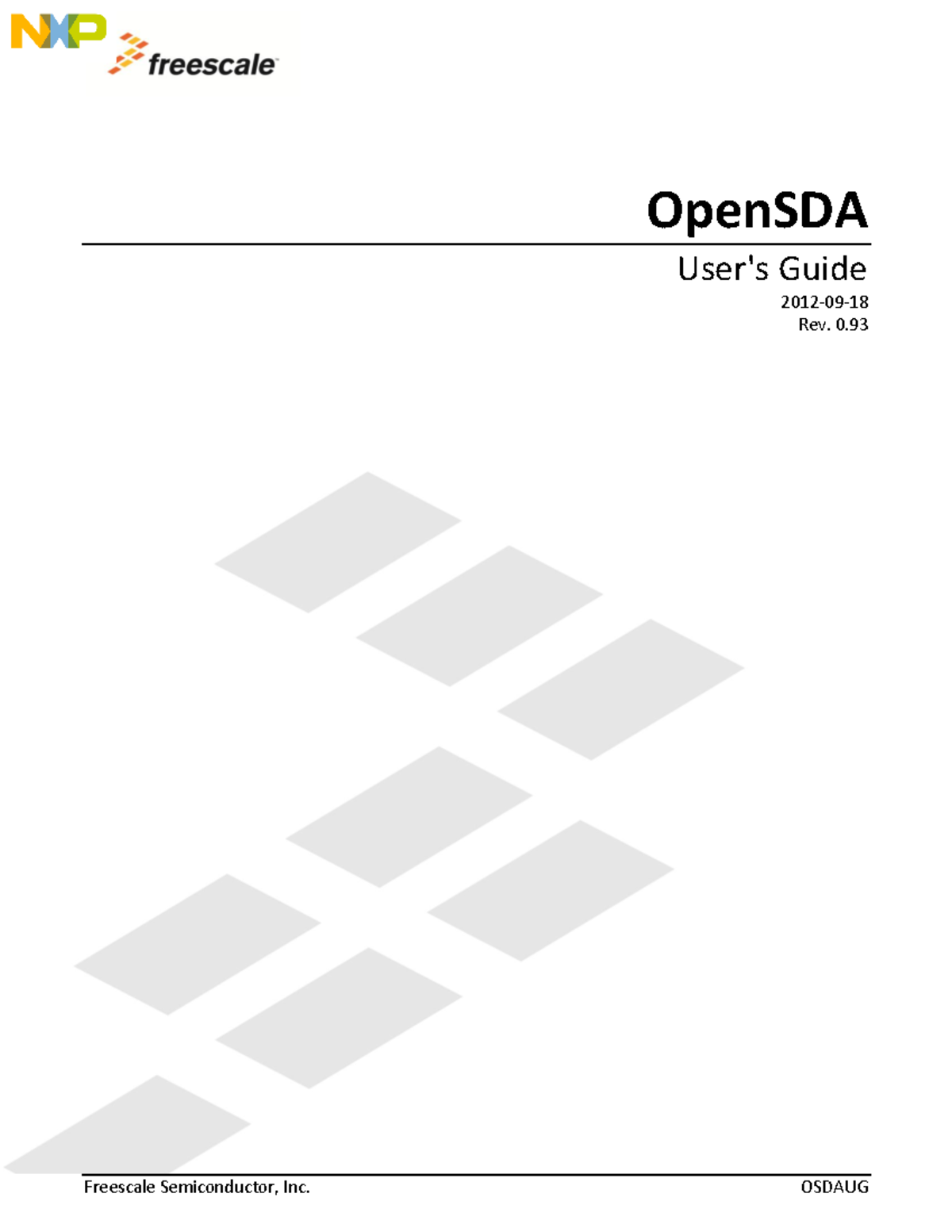 Opensdaug - smth i dun know - Freescale Semiconductor, Inc. OSDAUG ...