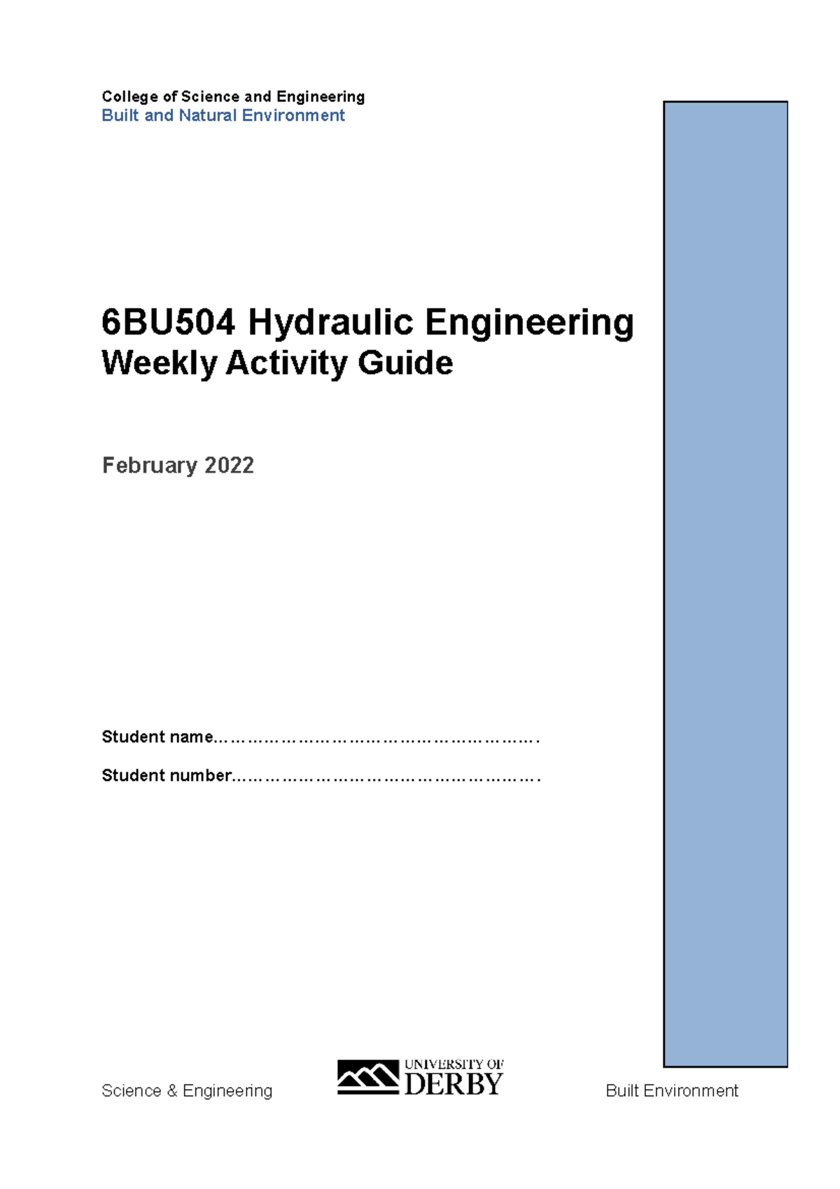 Practical Handbook Level 6-converted - Science & Engineering Built ...