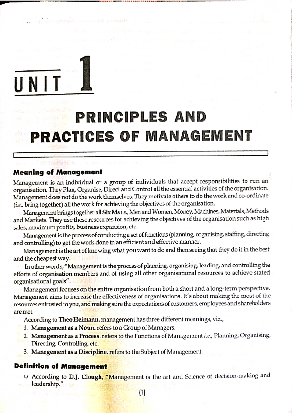Principal of management - Management - Studocu