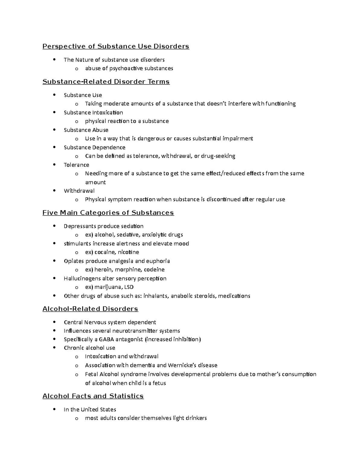 Chapter 10 - Substance Use Disorders - Perspective of Substance Use ...