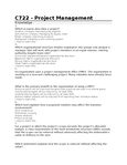 C722 - Project Management - Studocu