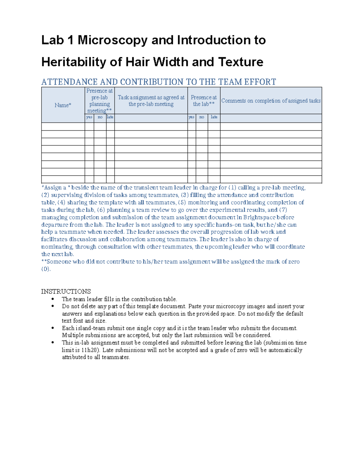 Lab 1 template - dfsdghrt - Lab 1 Microscopy and Introduction to ...