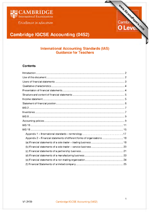 Cambridge Igcse Accounting notes p - IGCSE ACCOUNTING Fundamentals of ...
