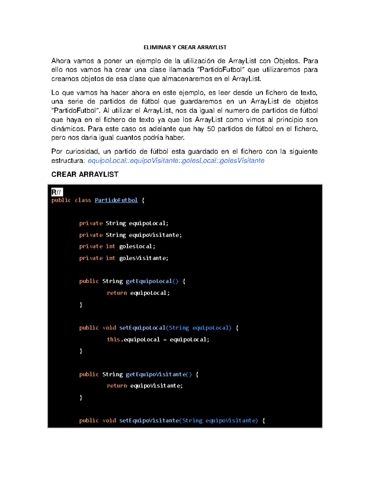 Eliminar Y Crear Arraylist - ELIMINAR Y CREAR ARRAYLIST Ahora vamos a ...