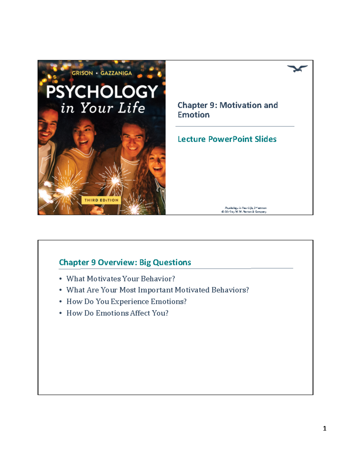 Psyc100 Ch9 lecture slides - PSYC 100 - UD - Studocu