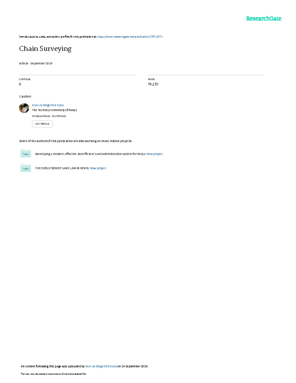Chain Surveying - lecture note introduction survey - See discussions ...