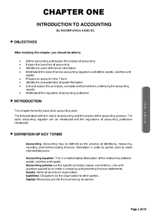 [Solved] what is fundamentals of accounting - Accounting I (ACC1101 ...