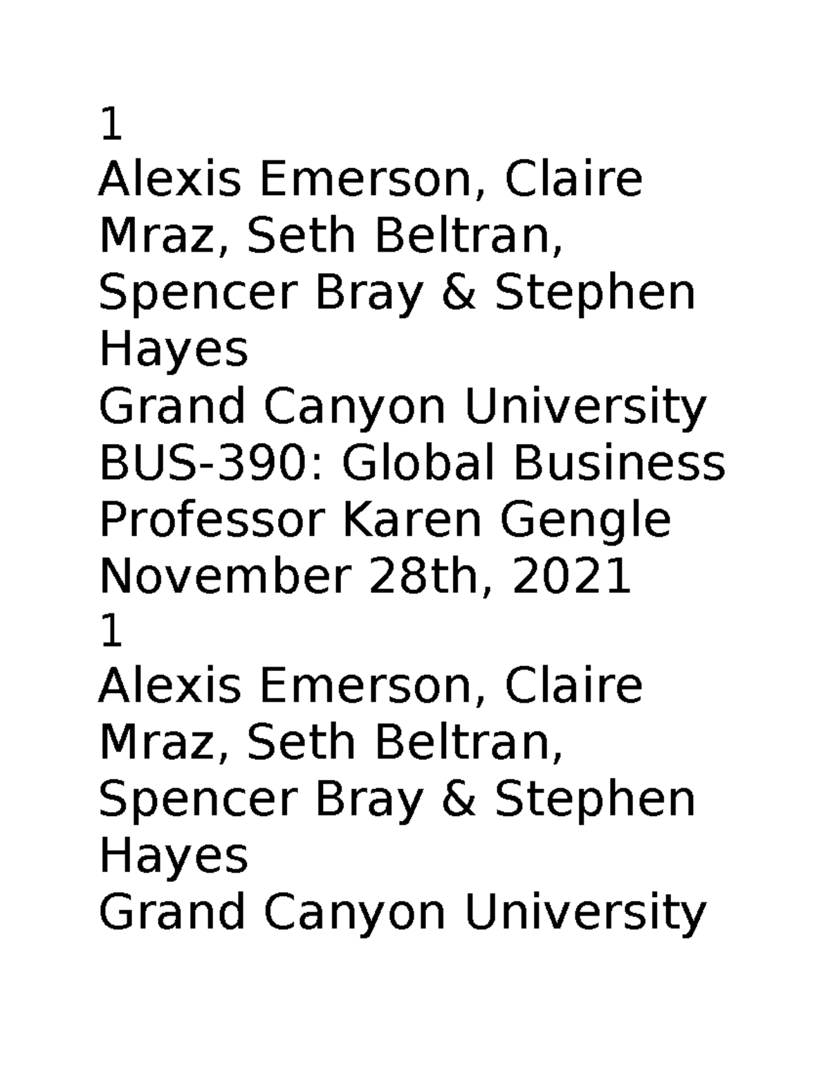 Rule of Law - homework - 1 Alexis Emerson, Claire Mraz, Seth Beltran ...