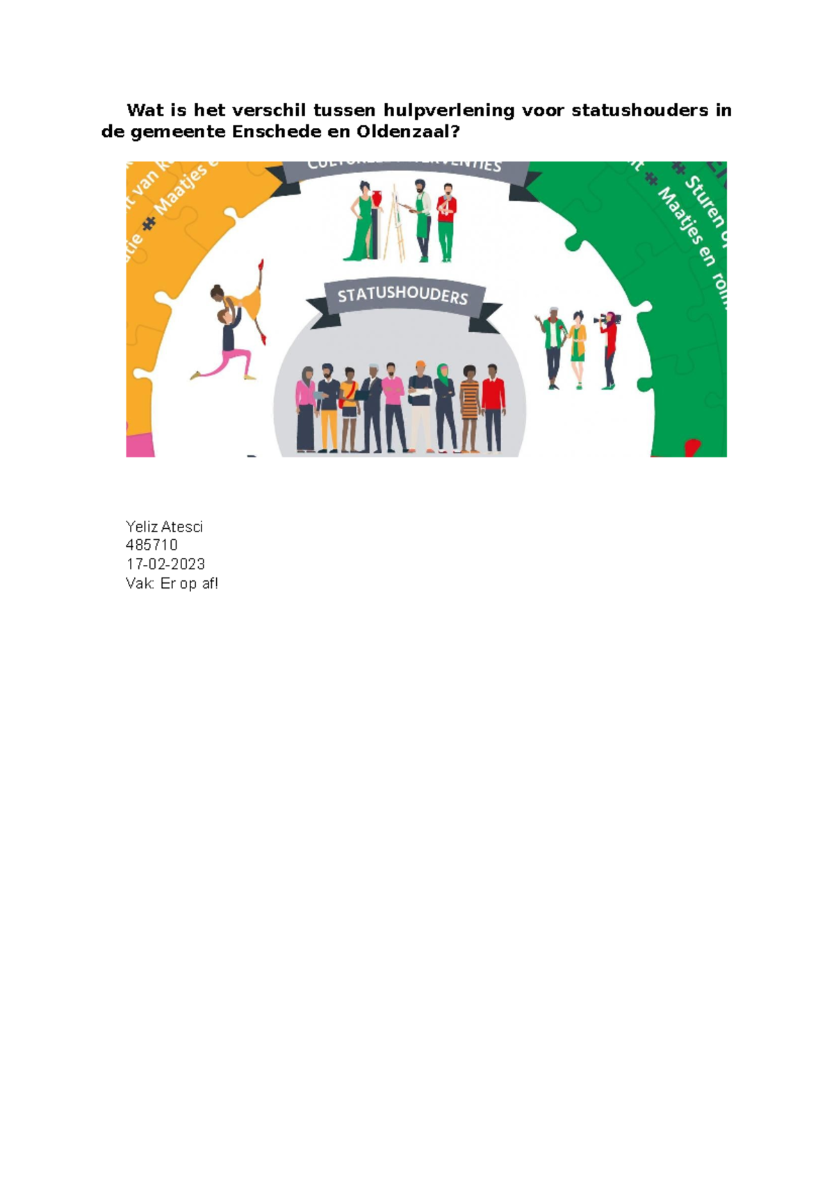 Er op af leerjaar 3 profiel welzijn en samenleving social work - Wat is het verschil tussen ...