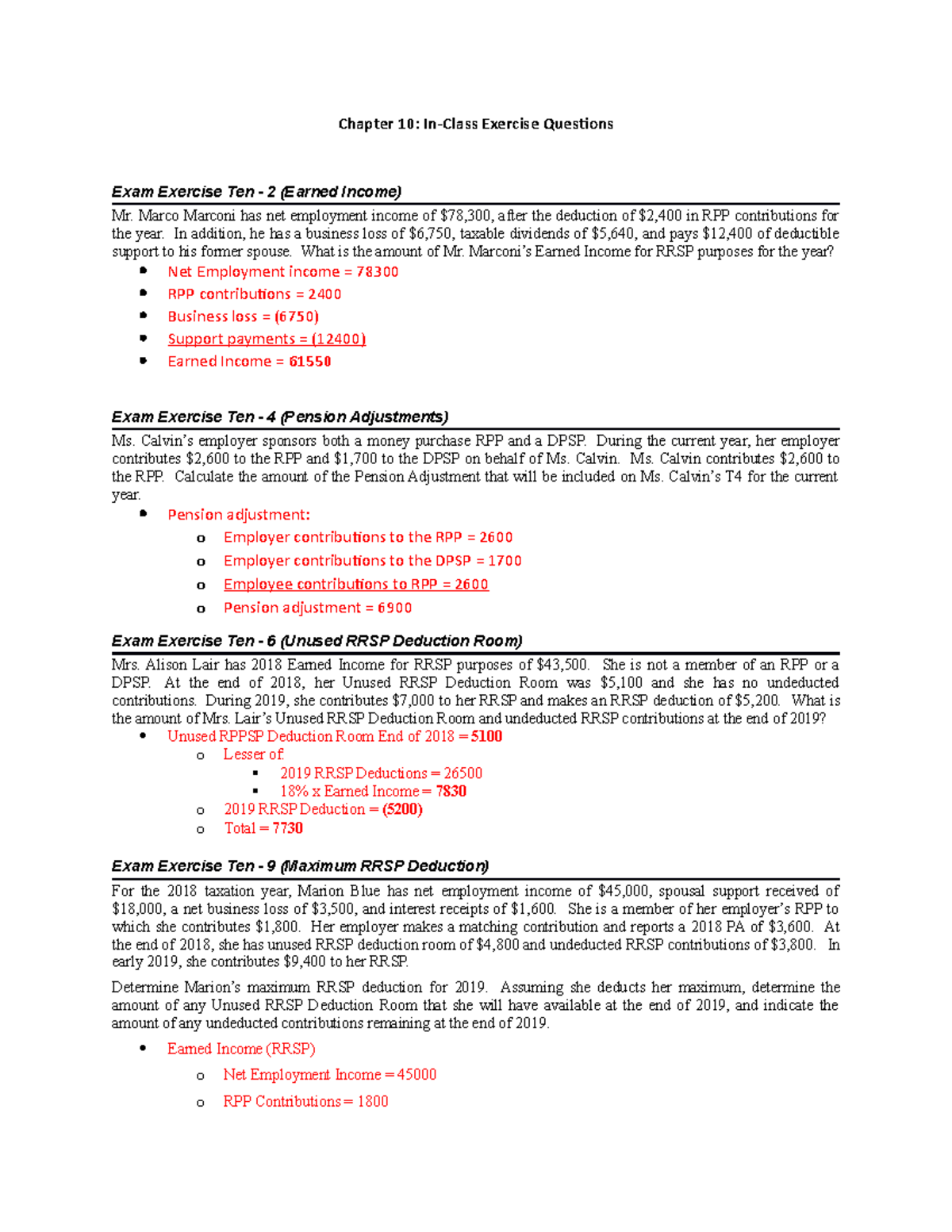 Chapter 10 - In-Class Exercise (Questions) - Chapter 10: In-Class ...
