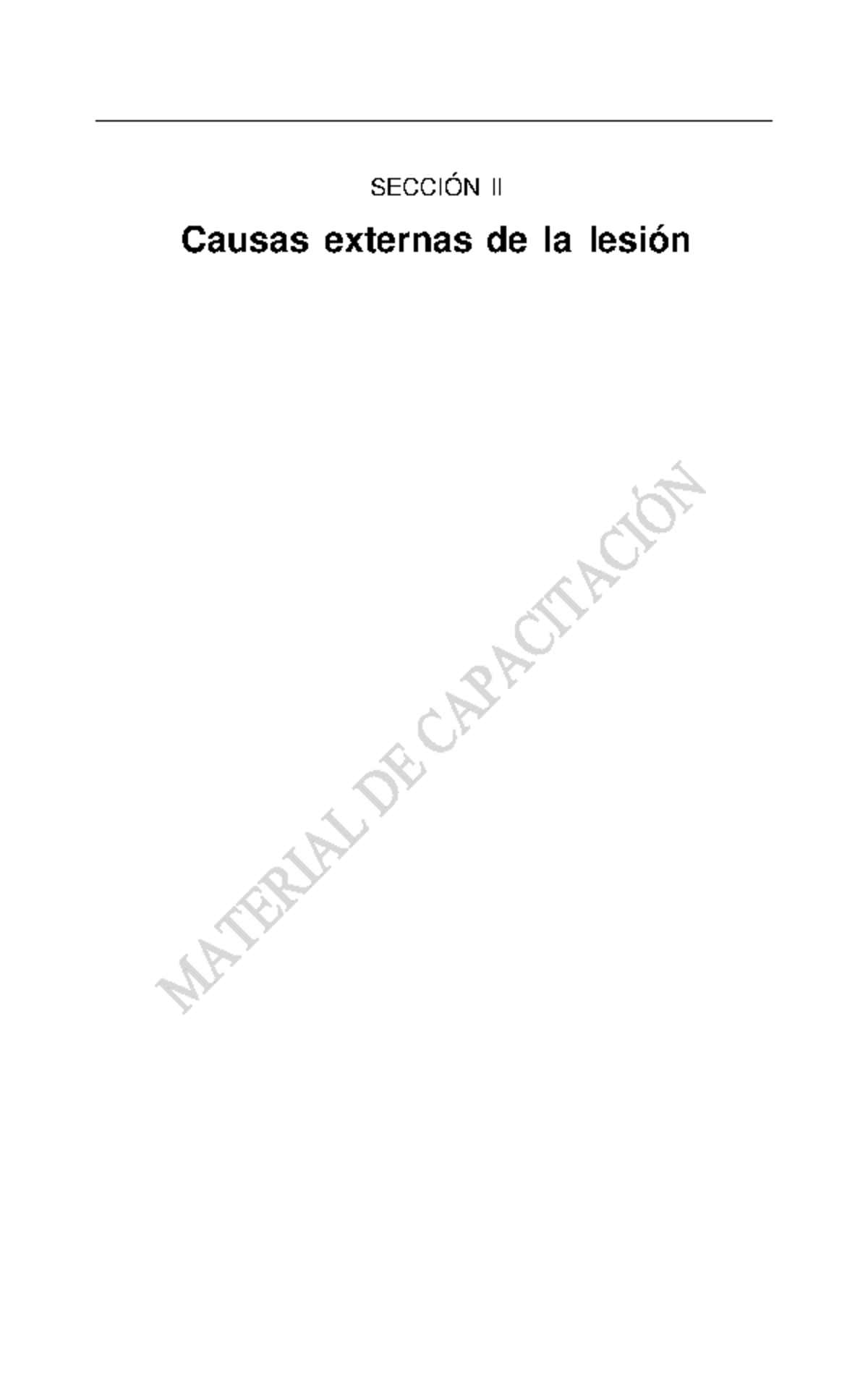 CIE-10 Volumen 3 SEC II - Código CIE-10 - SECCIÓN II Causas externas de ...