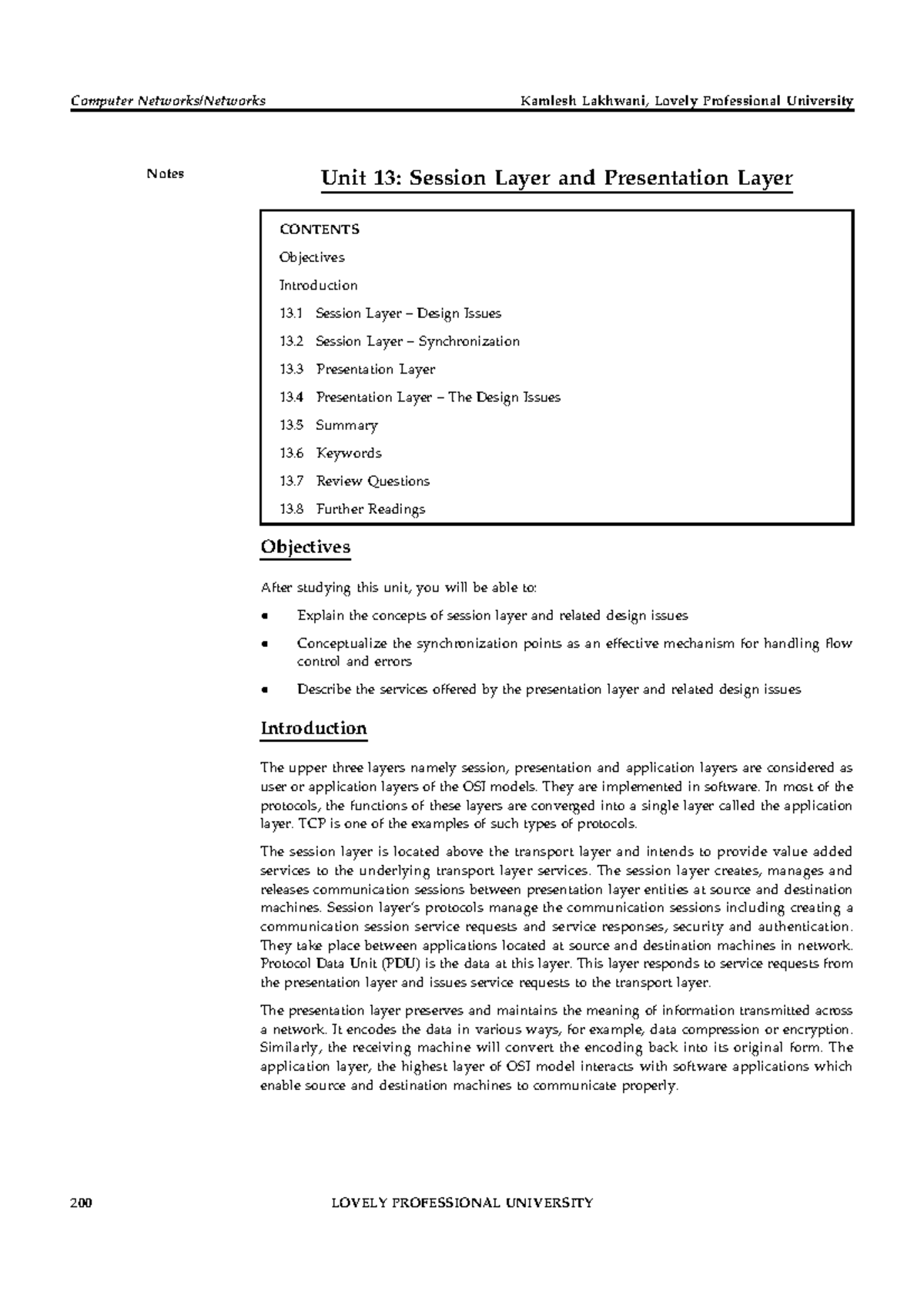 Computer Networks chapter 13 - Computer Networks/Networks Notes Unit 13 ...