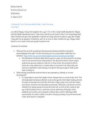 Windshield Survey Assignment - NURS 4000 Windshield Survey Assignment ...