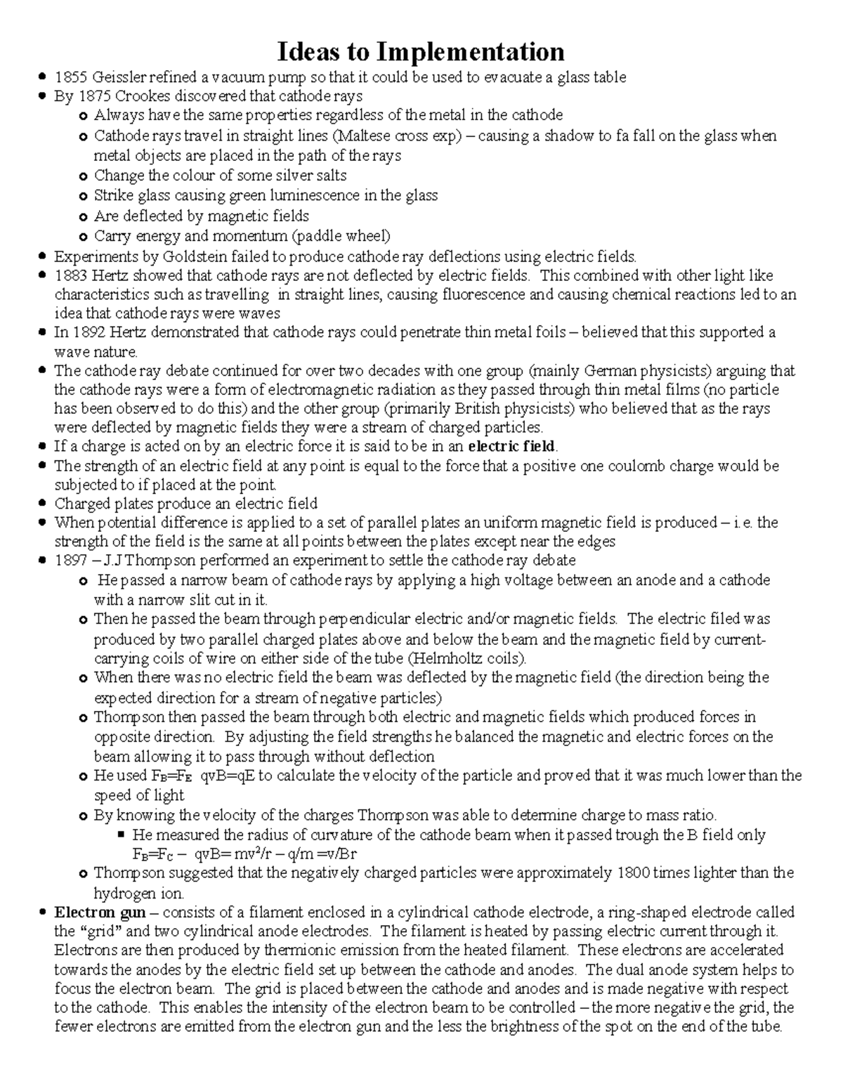 [2004 Physics] Ideas Notes me - Ideas to Implementation 1855 Geissler ...