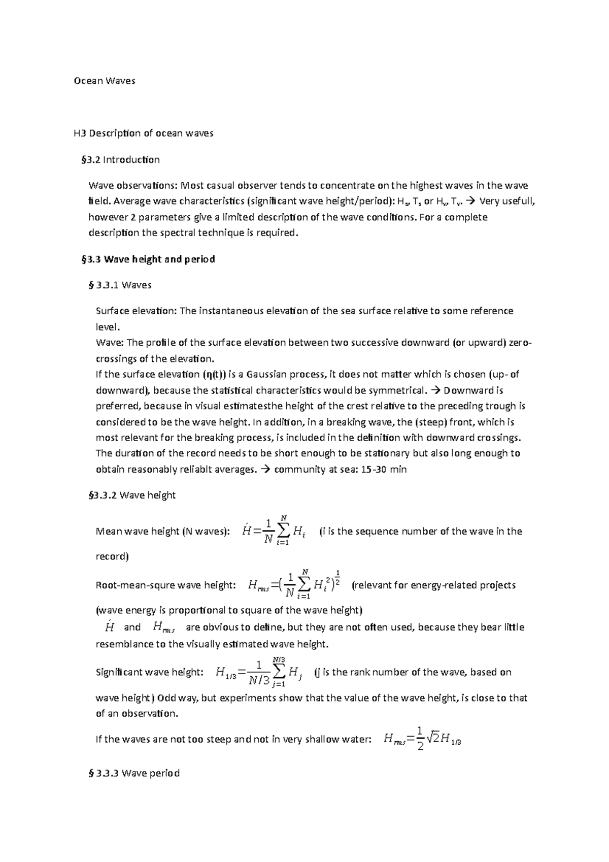 Samenvatting Waves In Oceanic And Coastal Waters College 1-19 | Ocean ...