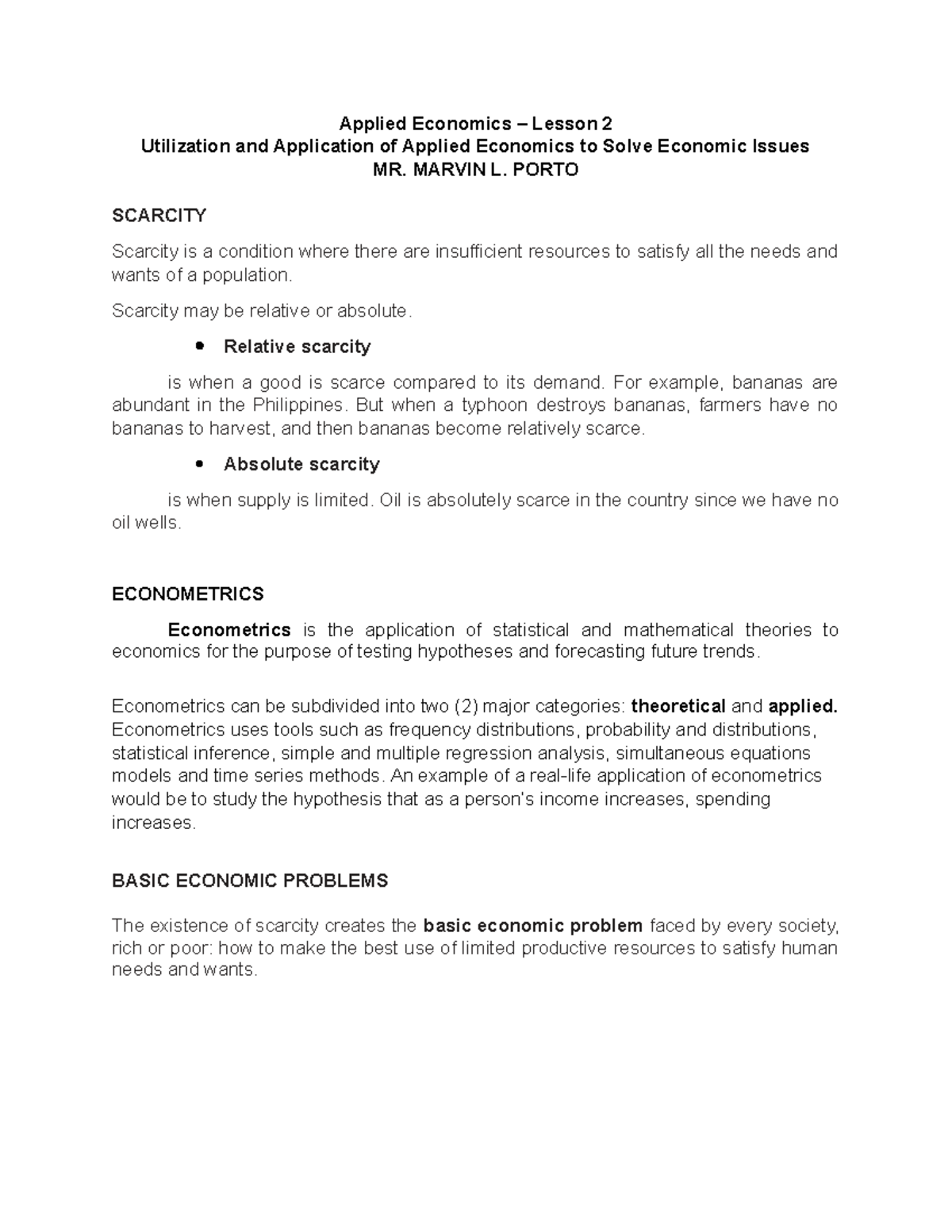 Inbound 3121143218901711994 - Applied Economics – Lesson 2 Utilization ...