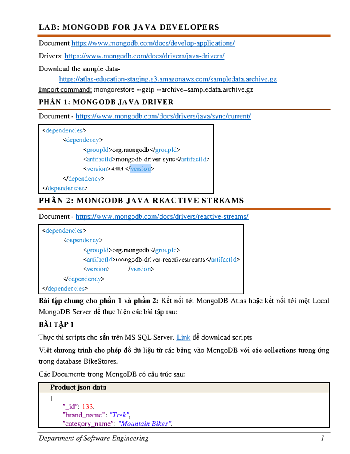Week5 Mongo Db Lab Mongodb For Java Developers Document Mongodb Docs