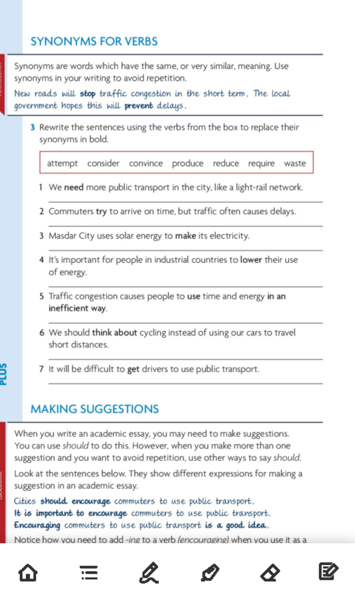 E Book Unlock Reading, Writing & Critical Thinking 3 - SYNONYMS FOR ...