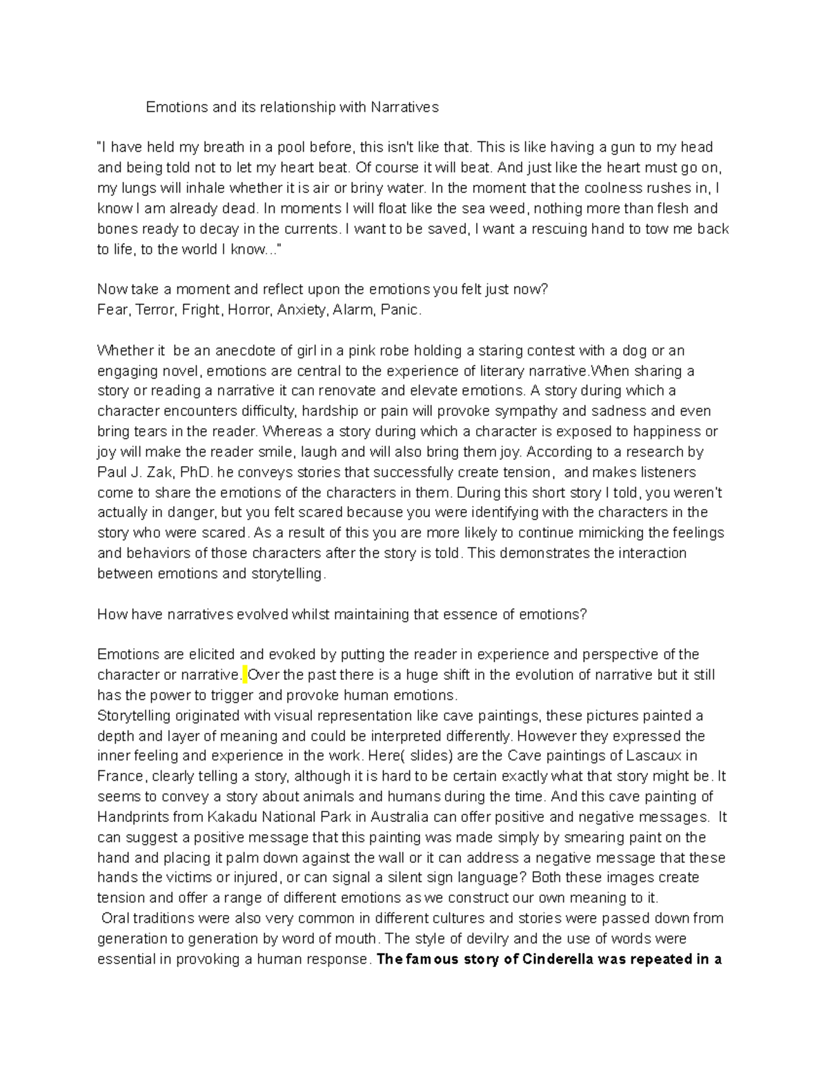 Emotions and its relationship with Narratives - This is like having a ...