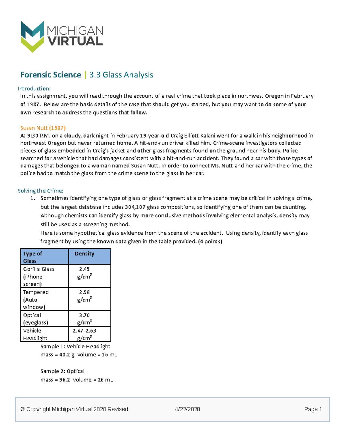 3.3 Glass Analysis - Money - Forensic Science | 3 Glass Analysis ...