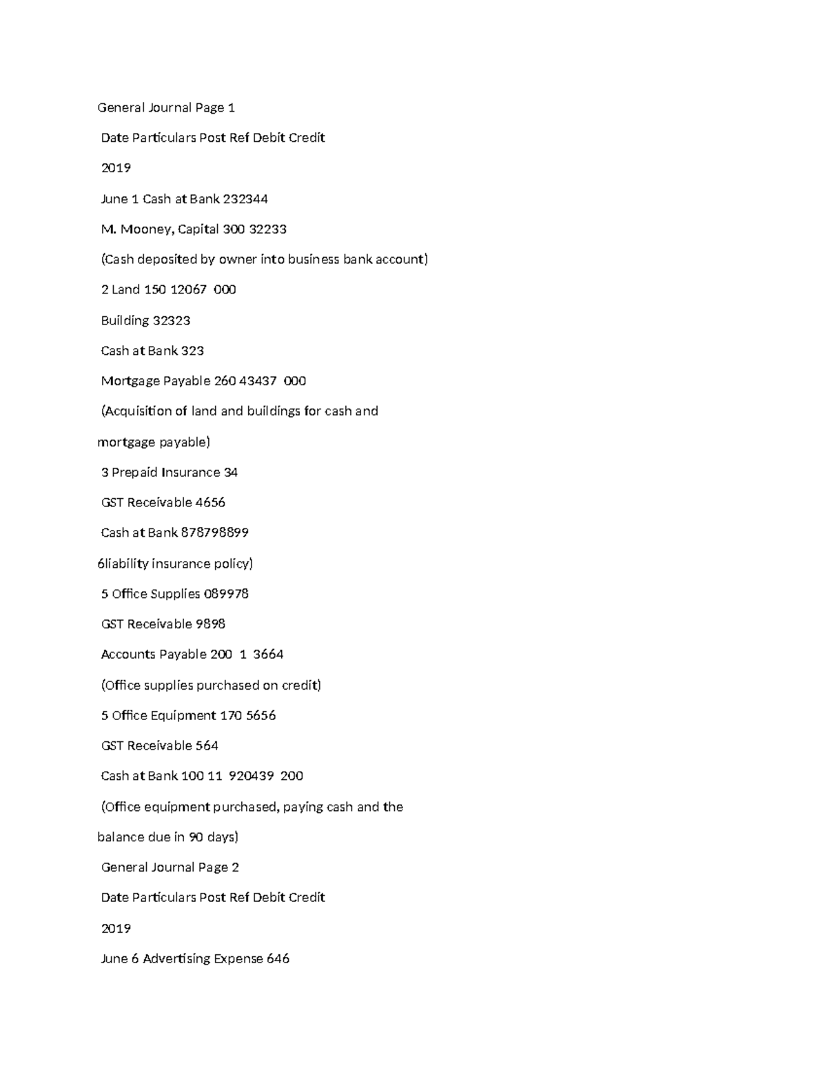 Example of standard costing - General Journal Page 1 Date Particulars ...