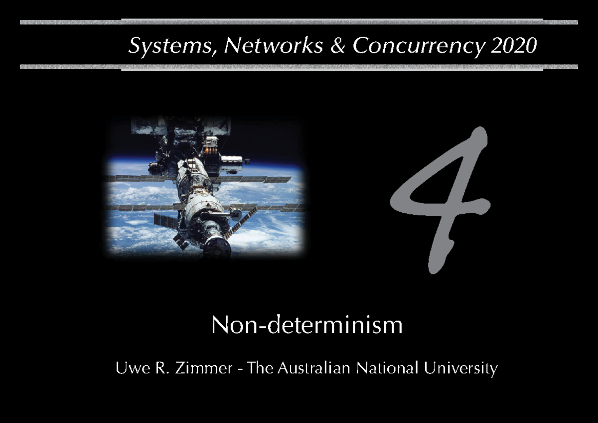 CDS-04 Non-determinism CDS-04 Non-determinism - 4 Non-determinism Uwe R ...