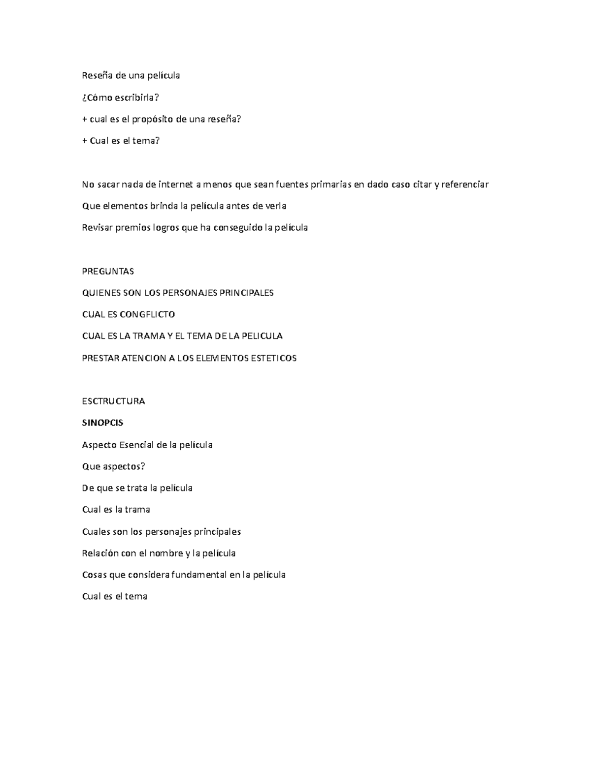 Reseña - asdasd - Reseña de una película ¿Cómo escribirla? cual es el ...