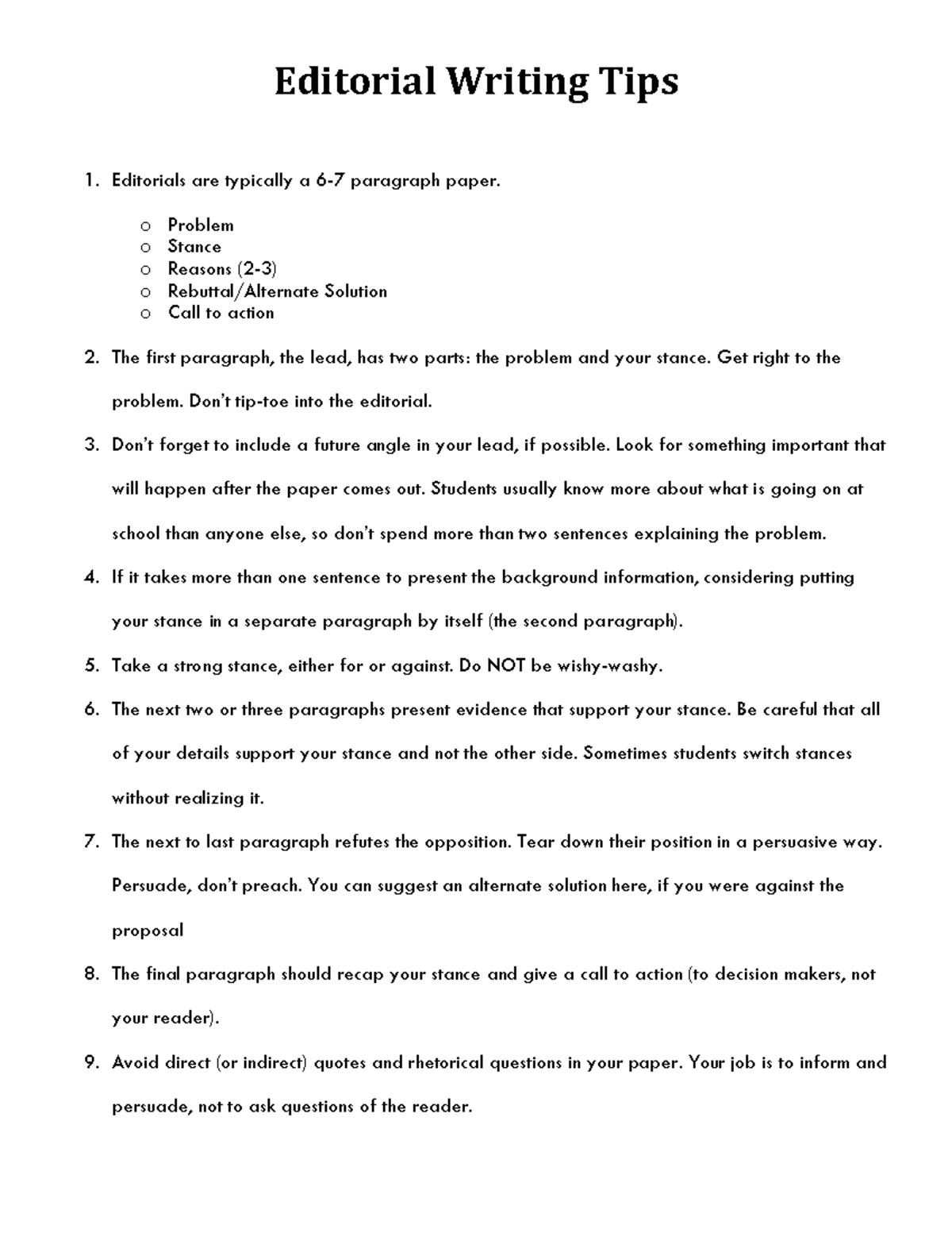 14722009 01 demoeditorialwritingtipspdf - Editorial Writing Tips ...