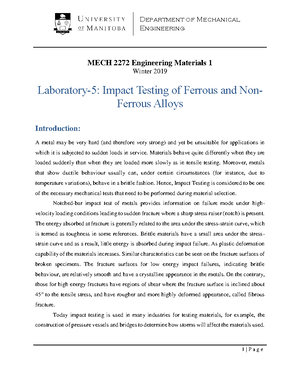 Assignment 2 - University of Manitoba Department of Mechanical and ...