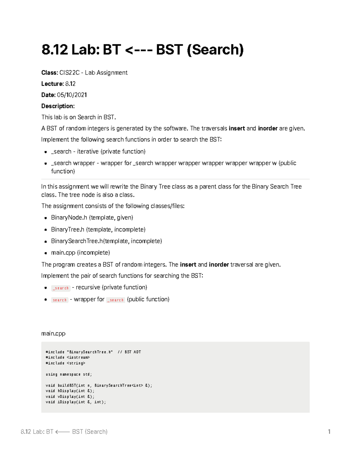 812 Lab Bt 