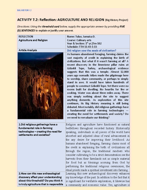 Module 2 Individual Assignment - MODULE 2 Individual Assignment on “My ...