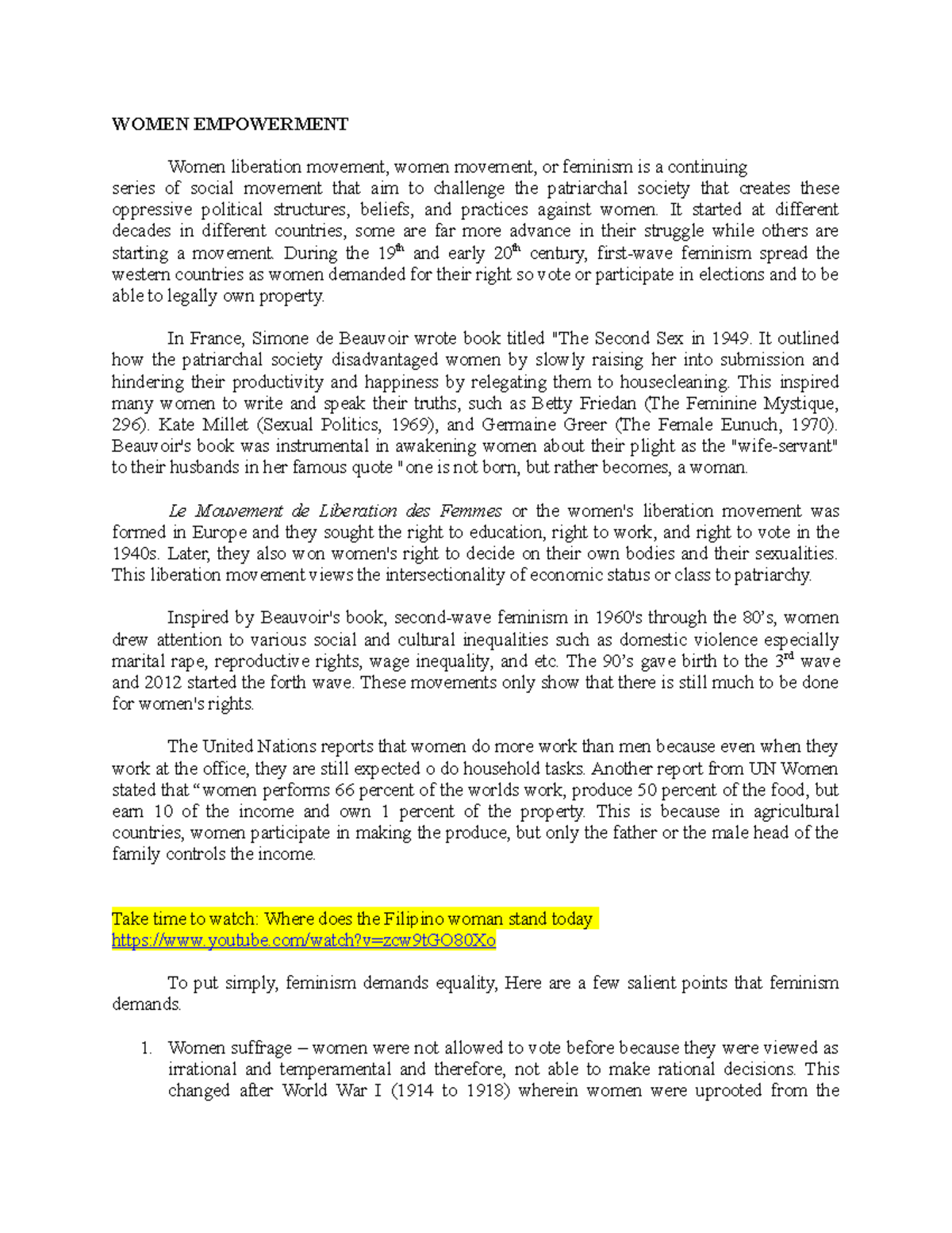 Women Empowerment - WOMEN EMPOWERMENT Women liberation movement, women ...