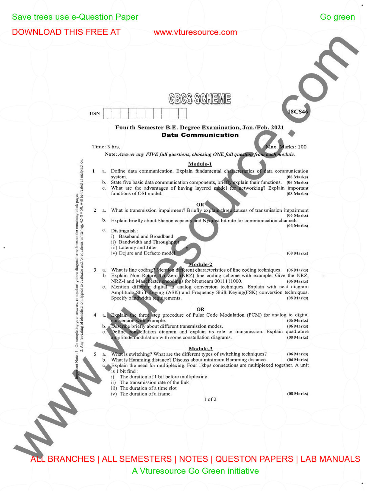 Dc-Feb-2021 - Question paper - Computer science - Studocu