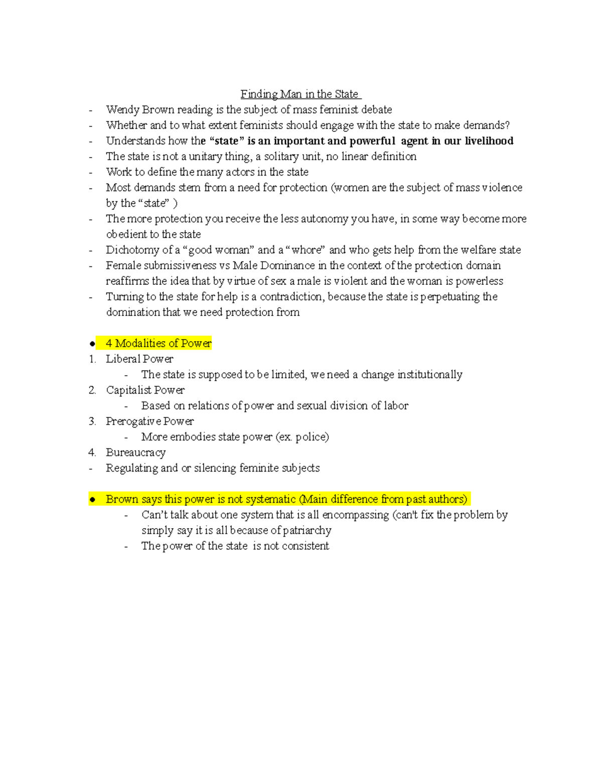 Finding Man in the State - Finding Man in the State Wendy Brown reading ...