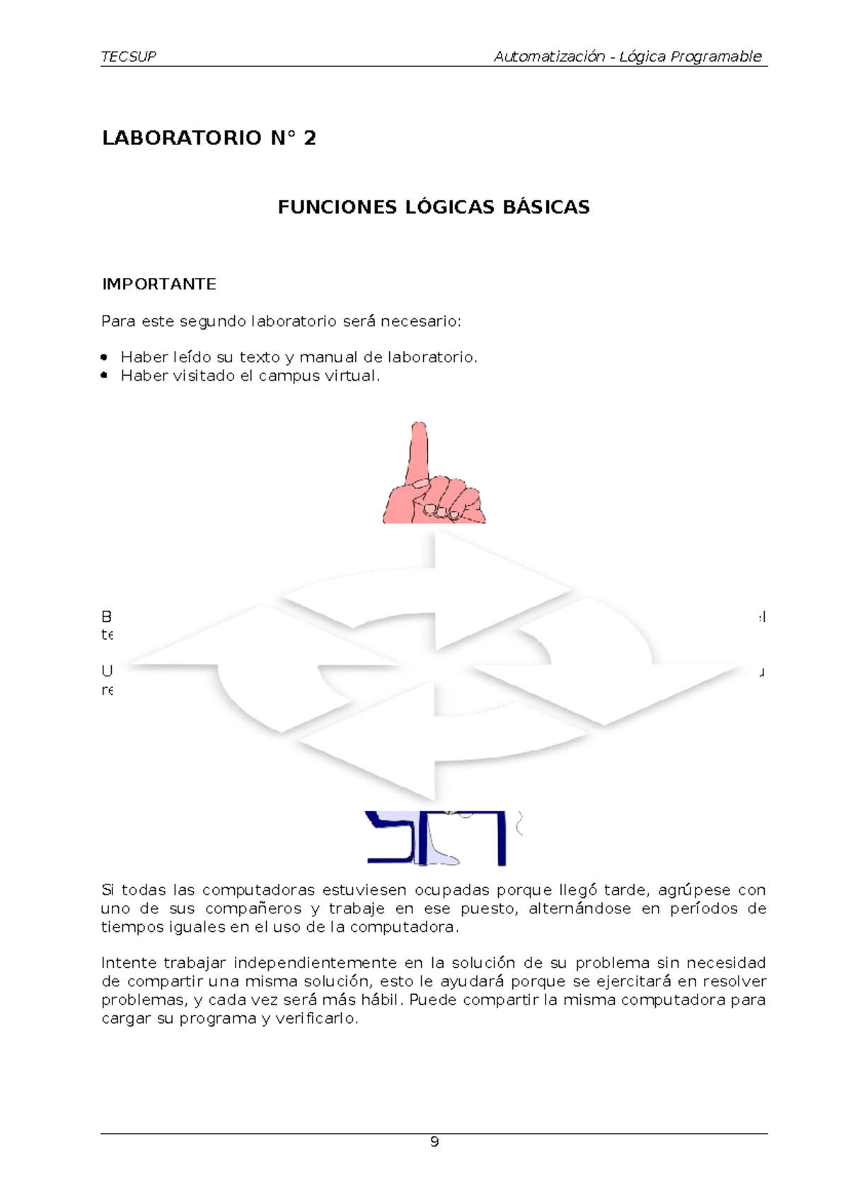 Laboratorio 2 - nkaskllkaslkñas - TECSUP Automatización - Lógica Programable LABORATORIO N° 2 ...