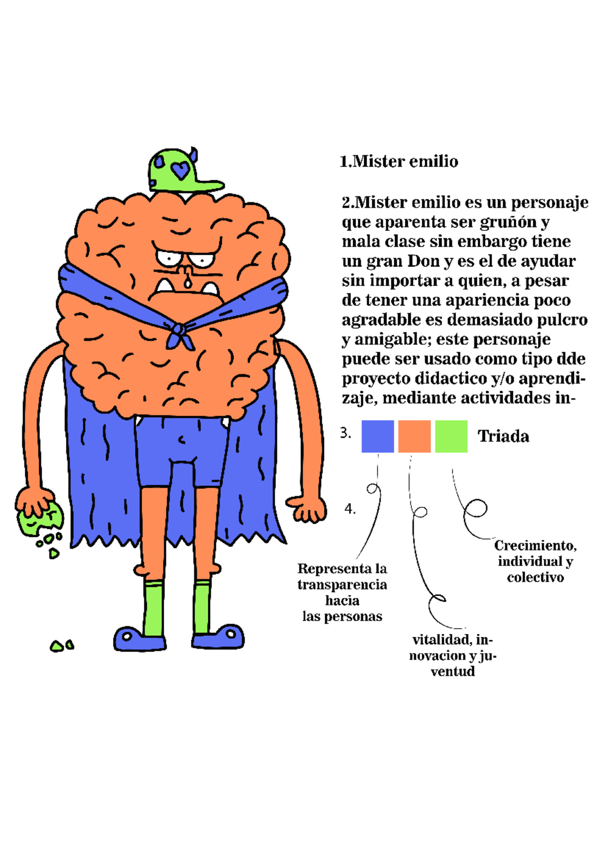 taller esquema cromático de personaje - 1 emilio 2 emilio es un ...